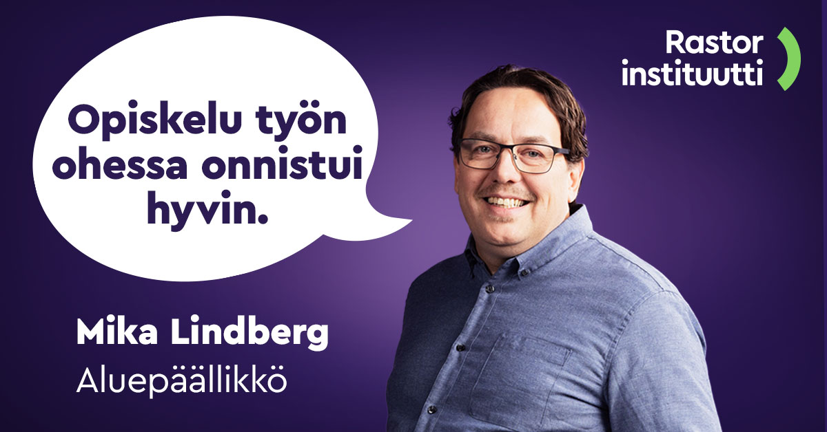 Opiskelu työn ohella onnistuu kyllä